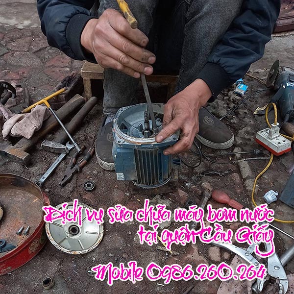 Sửa chữa máy bơm tại Cầu Giấy - Gọi Thợ O986.26O.264